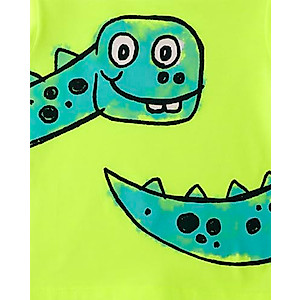 The Children's Place Baby Toddler Boys Short Sleeve Graphic T-shirt 3-pack, Dinos, 4T
