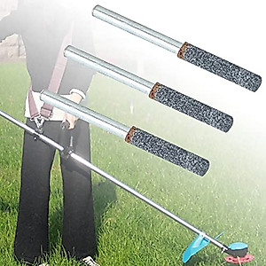 OKJHFD Adamas Electric Saw Sharpener, Grinder, Burr Stone File Revolving Tool, 3 Sharpening Tools, 4mm 5/32 inches