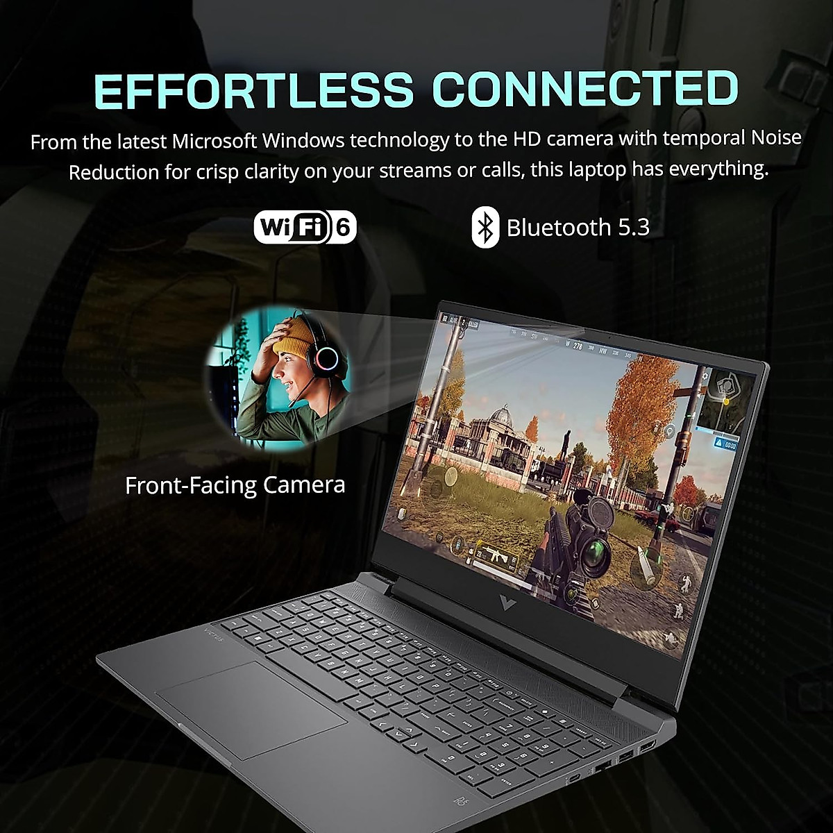 HP Victus Gaming Laptop 2023 Newest, 15.6" FHD 144Hz Display, AMD Ryzen 5 7535HS Processor, NVIDIA GeForce RTX 2050 Graphics, 64GB DDR5 RAM, 2TB SSD, with Mouse, Backlit Keyboard, Windows 11 Home