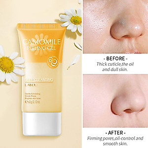 BEUKING Face Camomile Peeling Gel Deep Cleansing Moisturizing Smoothing Gentle Exfoliating Remove Dirt Tighten Pores Improving Face Skin