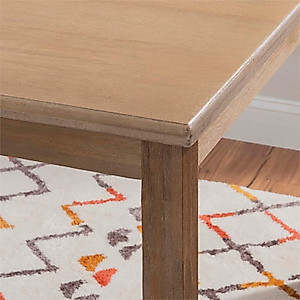 Linon Jordan Wood Dining Table in Washed Gray