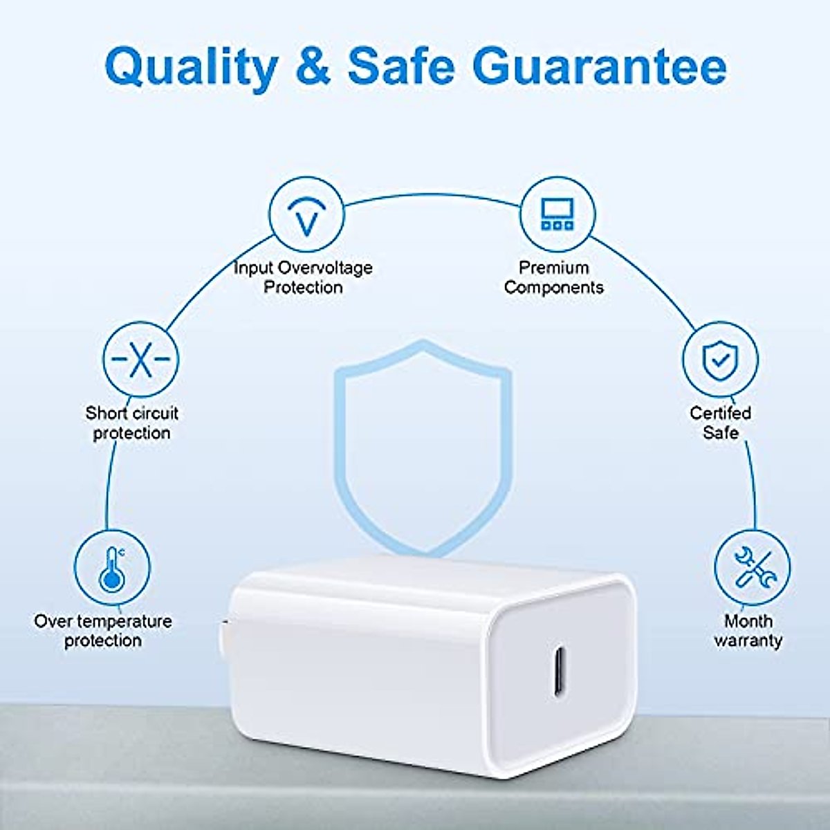 USB C Charger Block,20W PD 3.0 Fast Charger Block USB C Box Plug Brick Cube for iPhone 14/13 Mini/Pro Max,12,SE,11,Samsung Galaxy A53 5G,A52,A42,A32,A13,A12,A03S,S22 Ultra,S23,S22, S21 FE 5G,S20 S10
