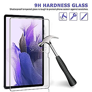 Ferilinso Designed for Samsung Galaxy Tab S7 Fe 5G 12.4 inch 2021 Screen Protector, [Tempered-Glass] [Military Protective] [HD Clear] [Case Friendly] [Anti-Fingerprint] [Anti-Scratch] [Bubble Free]