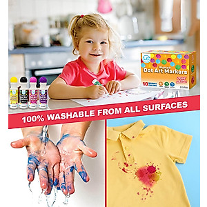 Dot markers, Dot Markers for Toddlers, Dot Art, Dot Paints Washable for Kids, Bingo Daubers, Washable Dot Markers Toddler Arts and Crafts