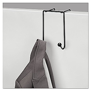 Fellowes 75510 Double Coat Hook, for Partitions, Wire, 4-Inch x5-1/8-Inch x6-Inch, Black