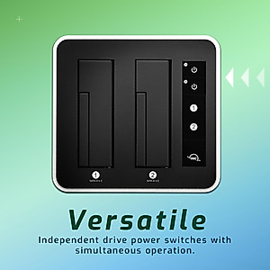 OWC Drive Dock USB-C Dual Drive Bay Solution, USB 3.1 Gen 2, for Mac and PC, (OWCTCDRVDCK)
