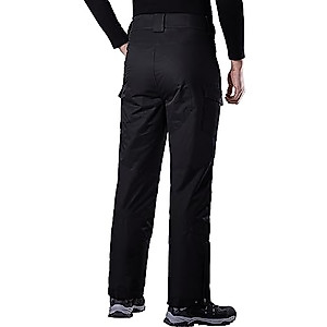 FREE SOLDIER Men's Waterproof Warm Snowboard Insulated Pants Winter Ski Snow Pants Small(30-32)/32L