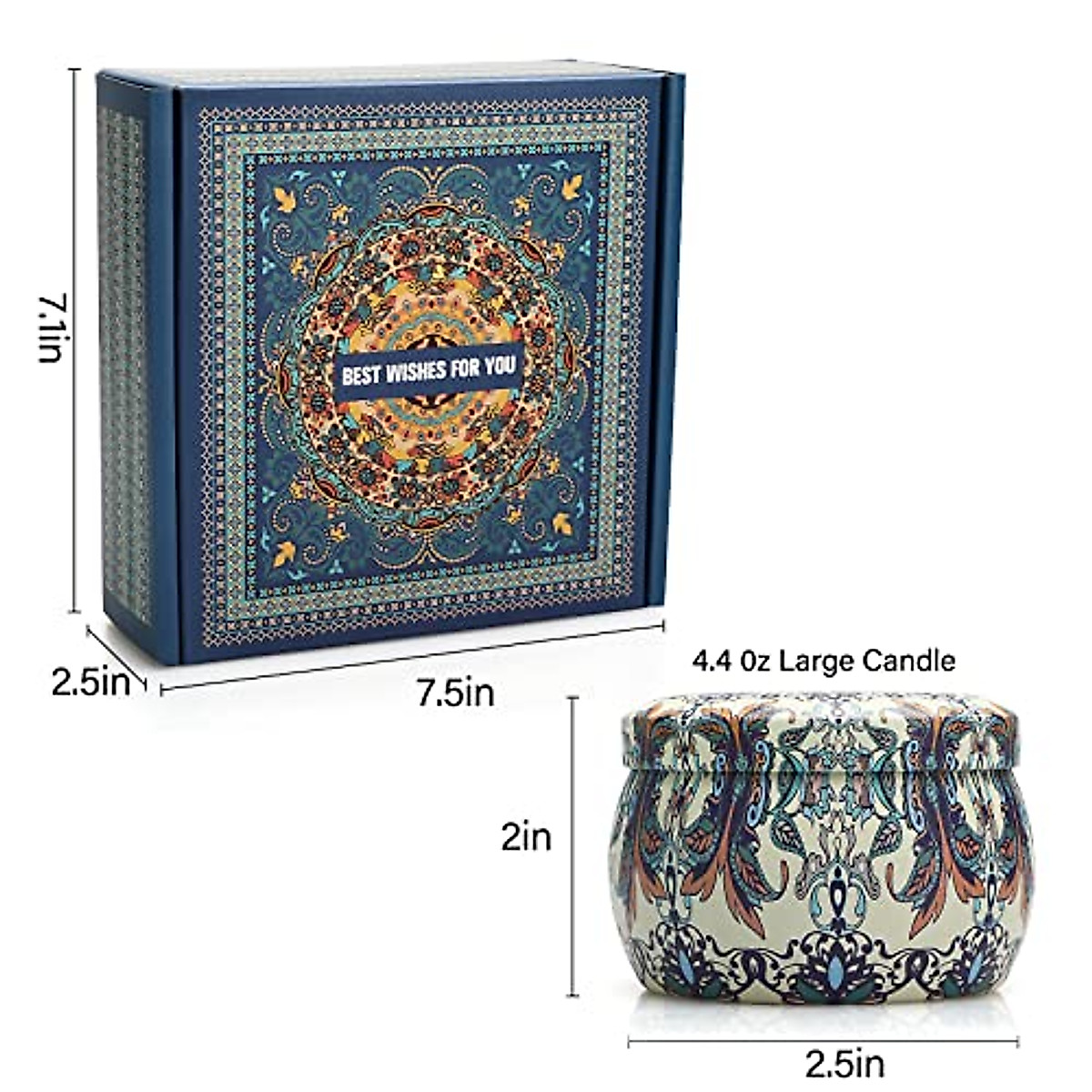 Candles Gifts for Women,4 Pack Scented Candles Clearance,120H Burning Aromatherapy Candles for Home Scented,Birthday Gifts for Women Soy Candles Gift Set for Christmas, Thanksgiving,ect