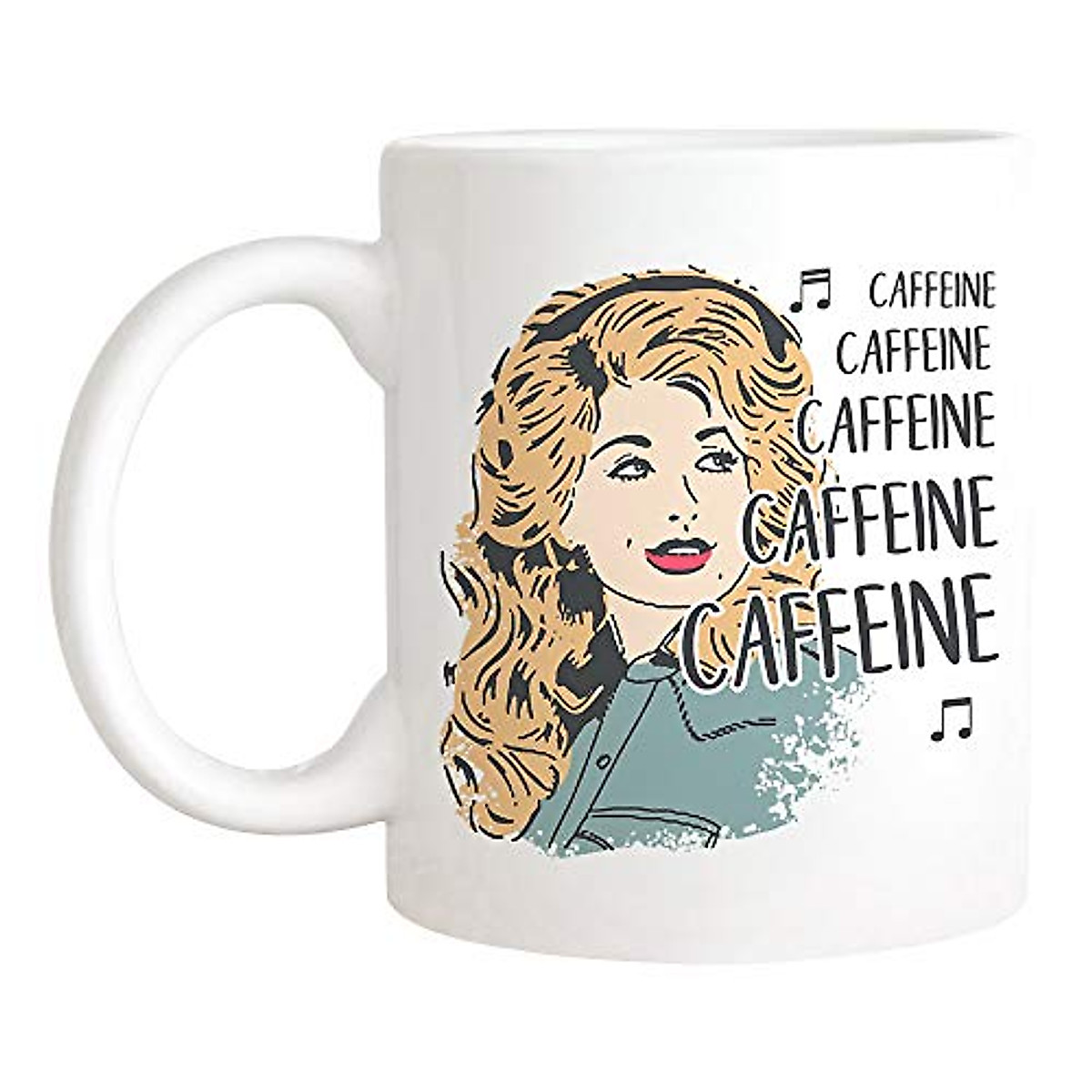 HappyGaoMug - D.o.l.l.y P.a.r.t.o.n Caffeine Jolene Mug,11oz Ceramic Coffee Mug/Tea Cup