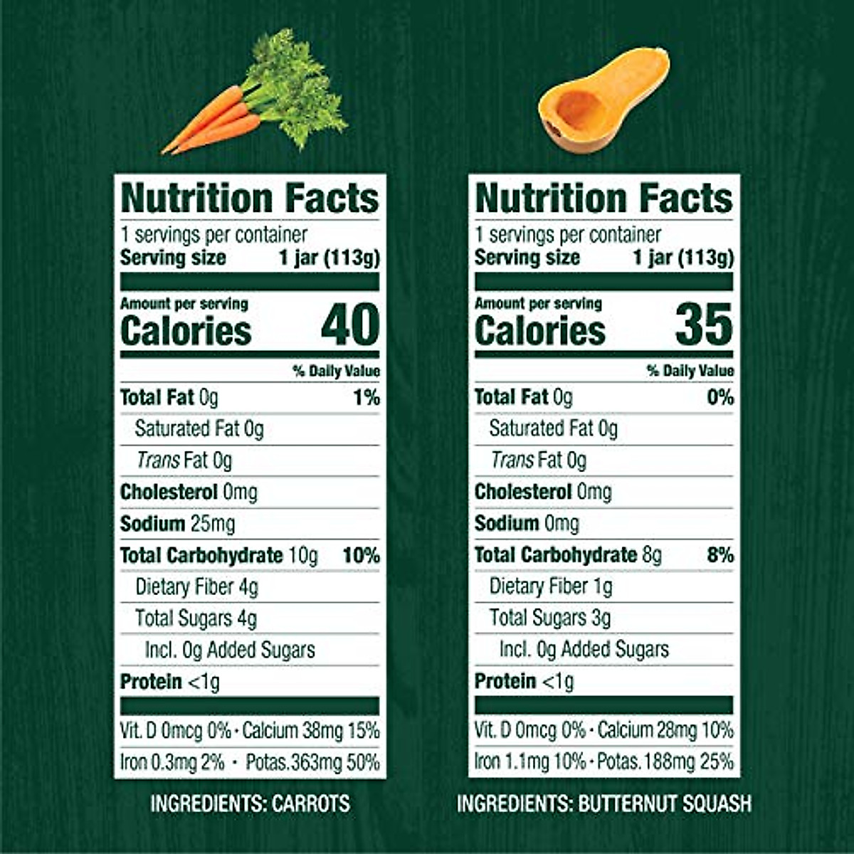 Beech-Nut Baby Food Jars, Veggie Variety Pack, 4oz, 12ct