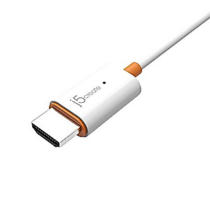 j5create ScreenCast HDMI Wireless Display Adapter Receiver - Mirror Phone, Tablet, Laptop to HDTV - Compatible with MiraCast, AirPlay, Android, Windows 10 PC, iOS, iPhone, Tablet (JVAW56)