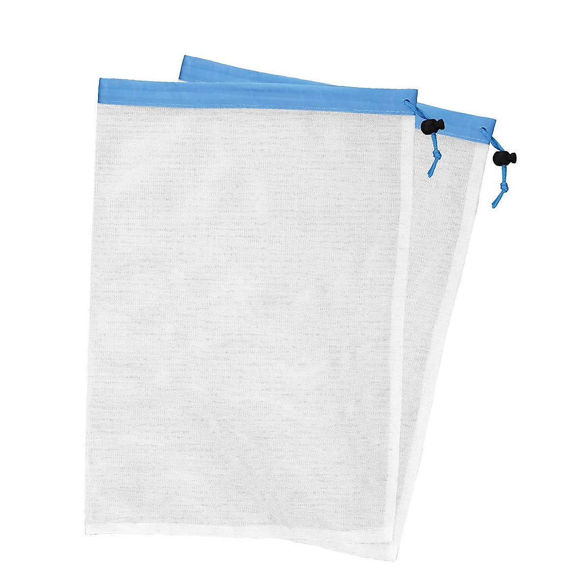 Reusable Produce Bags (Set of 6) Machine washable Breathable mesh design - Transport, Store & Organize Fruits and Vegetables | Color-Coded, Washable, Durable