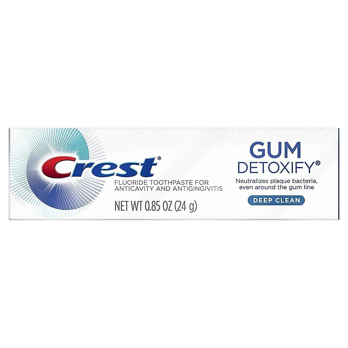 Crest Gum Detoxify Toothpaste, Deep Clean, Travel Size, 0.85 Ounce (Pack of 36)