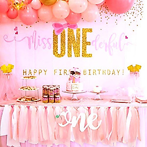 Peach Theme First Birthday Banner - First Birthday High Chair Banner, Sweet Peach Tutu, One Sweet Peach Birthday Decorations, Crush Cake Photo Props Background