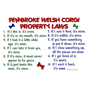 CafePress Pembroke Welsh Corgi Property Laws 2 Mug Ceramic Coffee Mug, Tea Cup 11 oz