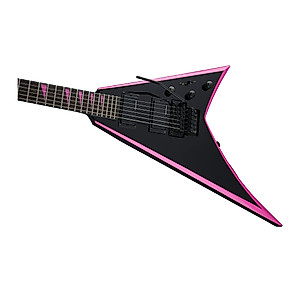 Jackson X Series Rhoads RRX24 - Black with Neon Pink Bevels