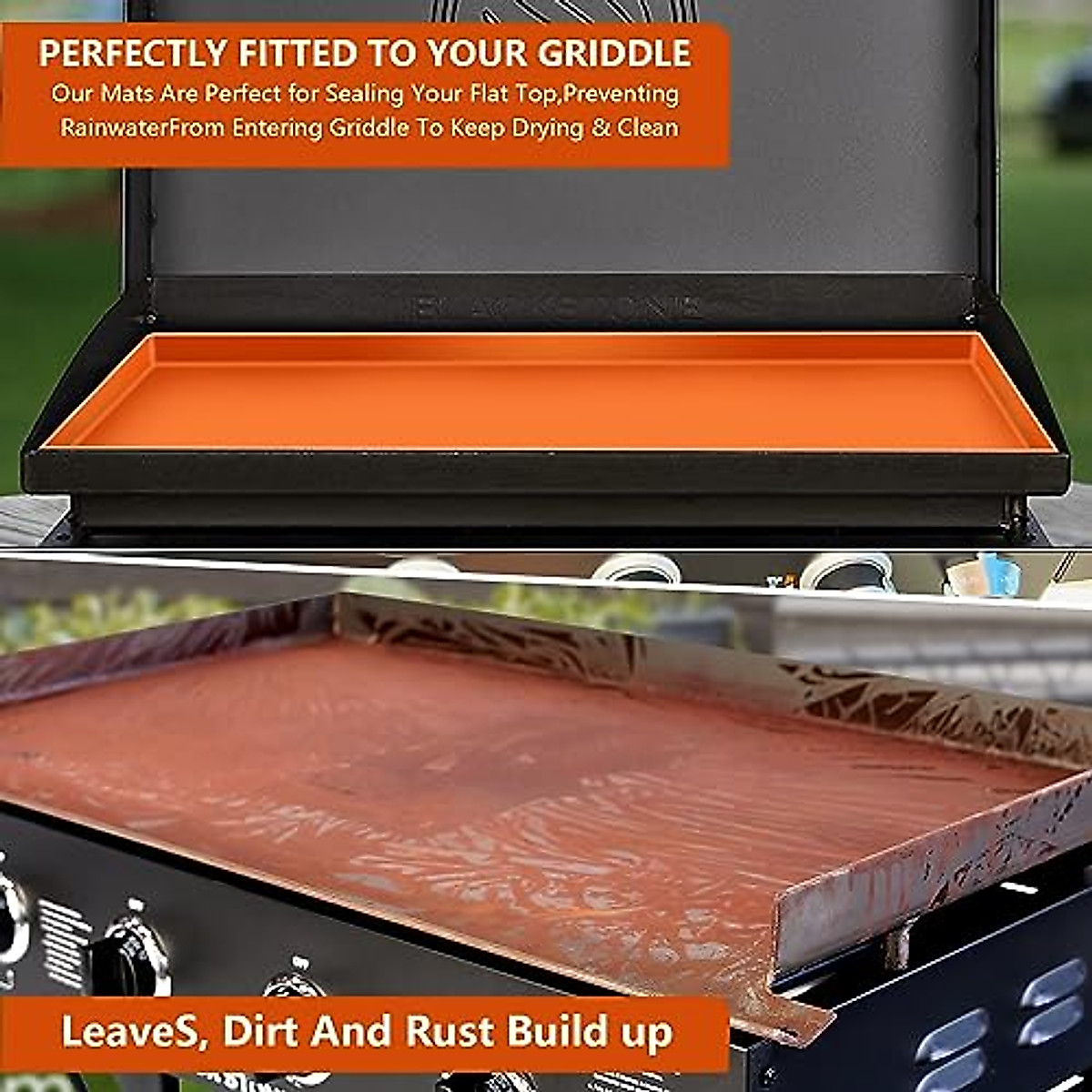 28-Inch Silicone Griddle Cover for Blackstone - Stain and Rust Protection - Perfect Fit and Easy to Clean Blackstone Griddle Cover