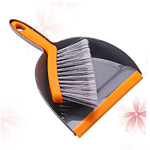 SOESFOUFU Mini Cleaner Mini Cleaning Brush Desktop Cleaning Brush Cleaner Pet Cage Waste Cleaning Tool Table Crumb Brush Mini Broom and Dustpan Keyboard Cleaning Brush Cleaning Tools Orange