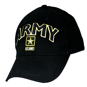 Eagle Crest U.S. Army Logo Cap. Black
