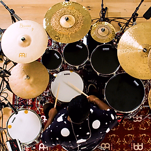 Meinl Cymbals Byzance 19" Dual Crash — Made in Turkey — Hand Hammered B20 Bronze, 2-Year Warranty (B19DUC)