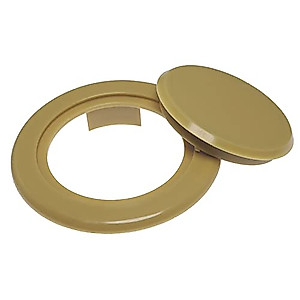 DZS ELEC Umbrella Table Hole Cap 2PCS 2 Inch Wood Color Patio Table Umbrella Hole Ring and Cap Set, Standard Size Umbrella Thicker Hole Ring Plug and Cap Set, Outdoor Patio Umbrella Plug