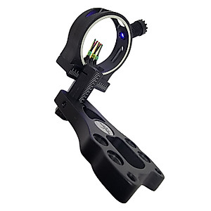SAS Compound Bow Fiber Optic LED Sight Light 3/8-32 Thread Universal Fit with 3 Step Adjustment Light
