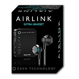 Zxen Technology Receiver and Earphones for Airlink and Other Compatible in Ear Monitor Systems