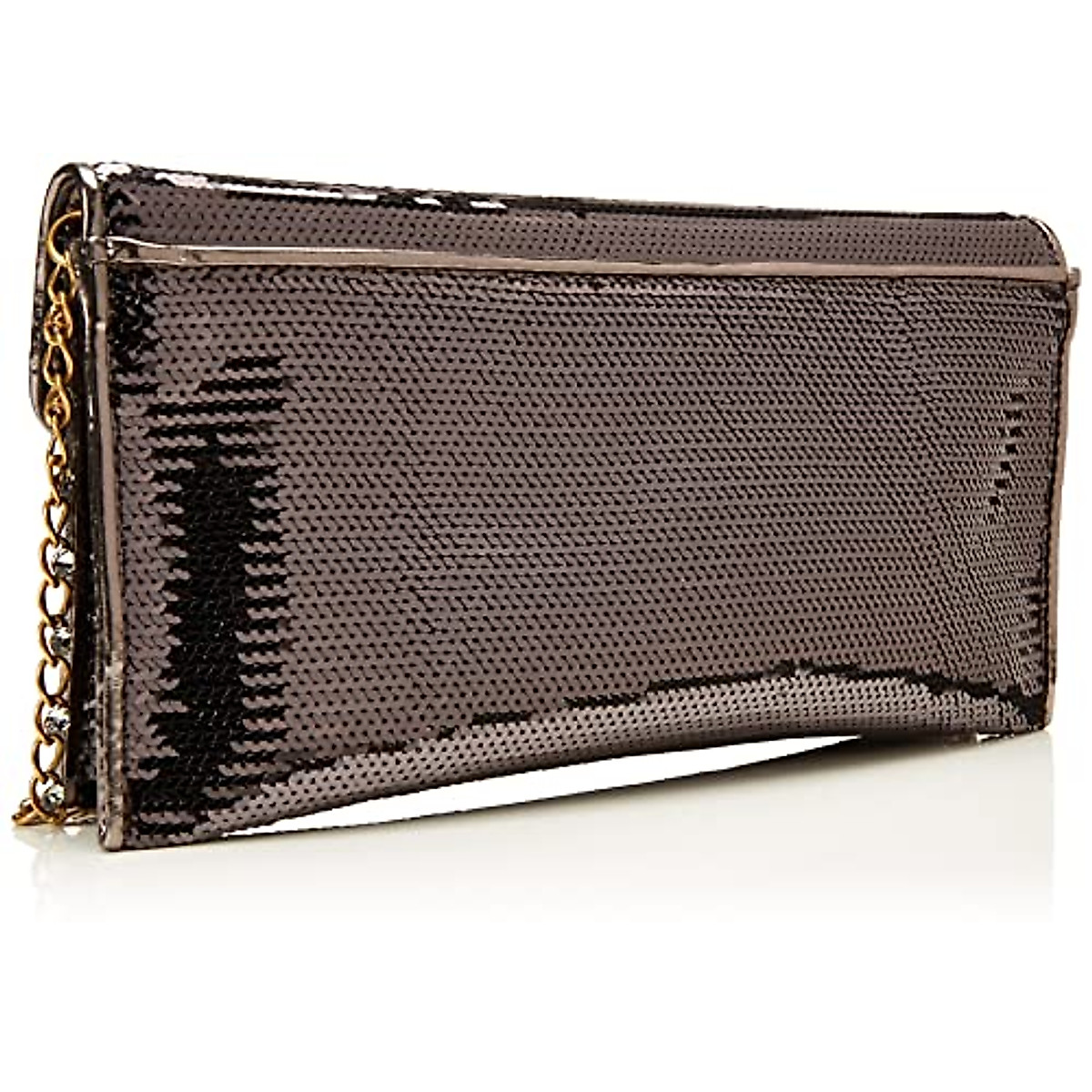 GUESS US Virtual Sequin Fold-Over Clutch