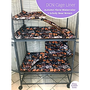 Customizable 7-piece Cage Liner Set for Midwest Double Critter/Ferret Nation | Rats, Sugar Gliders, Ferrets, Chinchillas