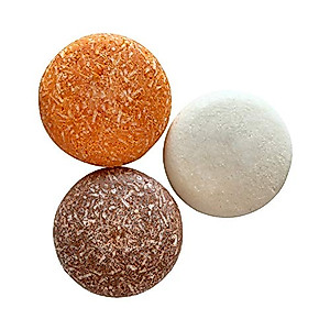 Clever Yoga Wave Natural Shampoo Bar Variety Pack - Handmade, Non-GMO & Vegan, Fresh Citrus, Argan Oil & Unscented Organic Shampoo Bar Set For Shiny Hair for Women & Men, Long-Lasting (80-120 Uses)