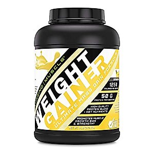 Amazing Muscle - Whey Protein Gainer - 6 Lb - Supports Lean Muscle Growth & Workout Recovery (Banana)