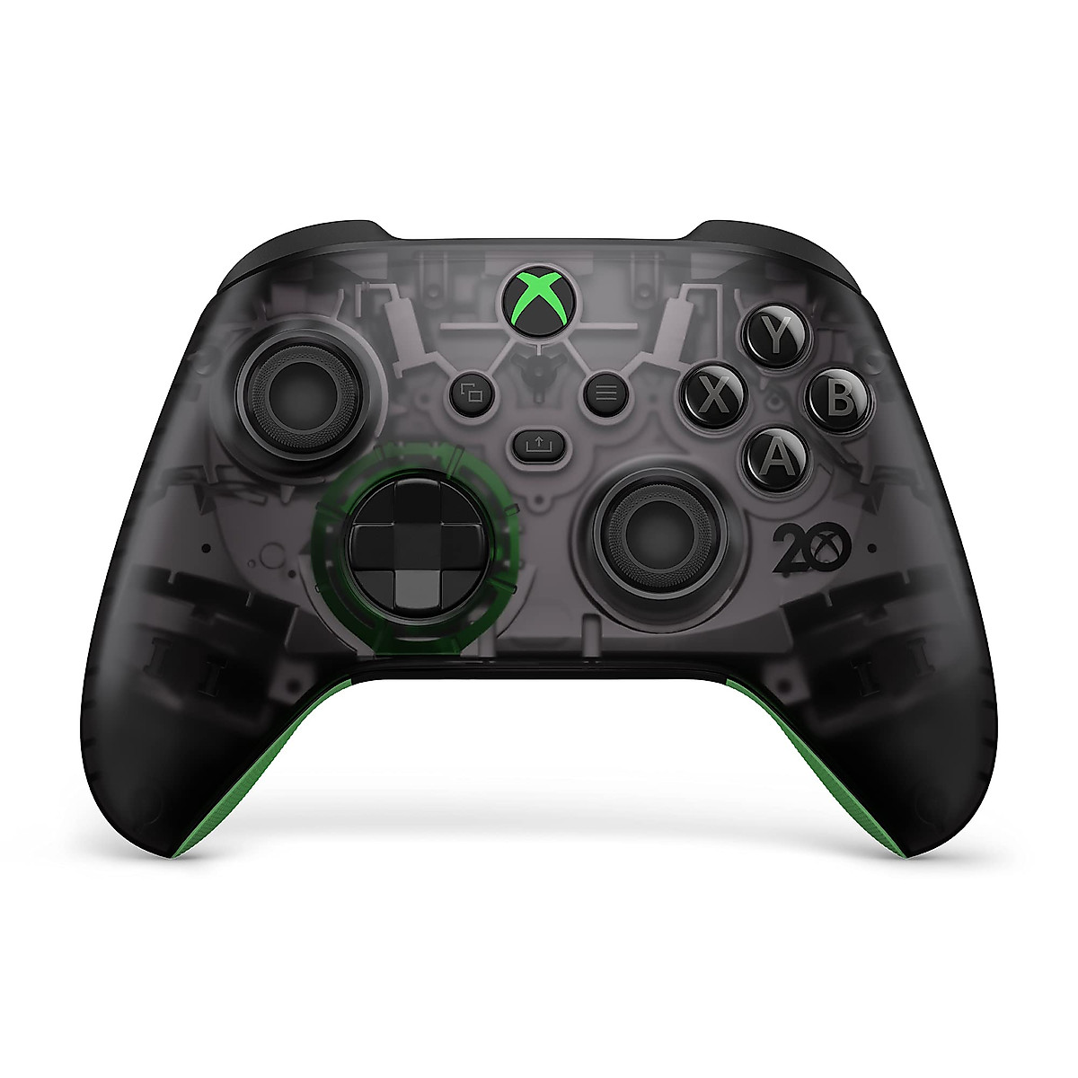 Xbox Wireless Controller 20th Anniversary Special Edition - For Xbox Series X/S, Xbox One, & Windows 10 - Bluetooth Connectivity - See-through Casing Special Edition - Hybrid D-Pad & Share But