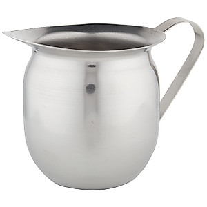 Winco Stainless Steel Bell Creamer, 8-Ounce, Medium