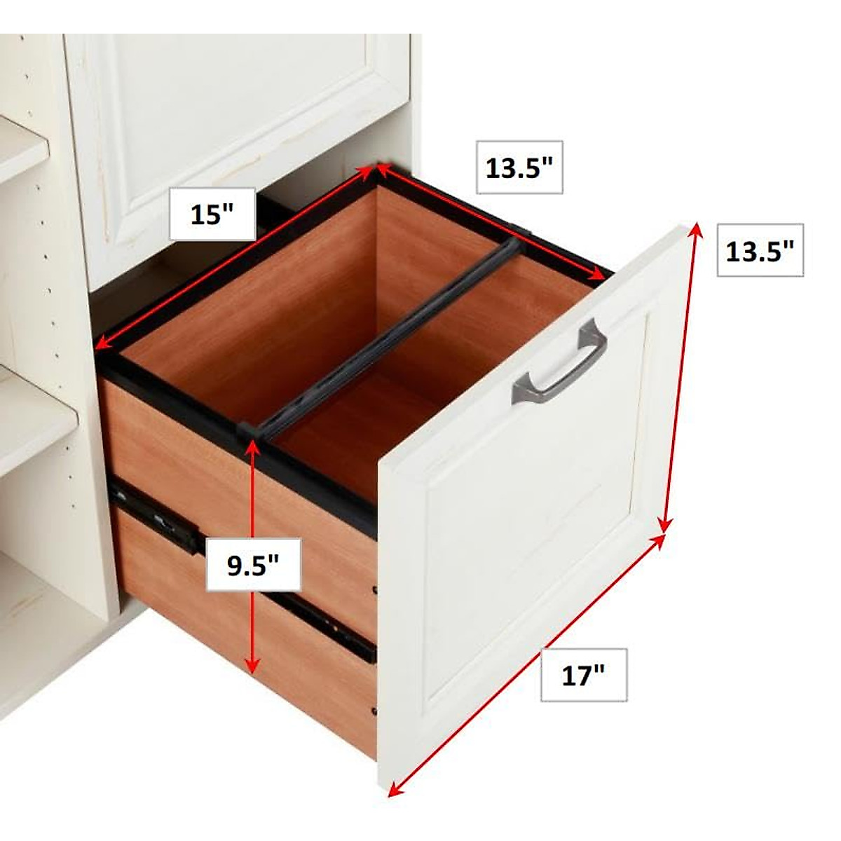 AGHDECO 32" Lateral Filing Cabinet, Large Wood Printer Stand with 2 File Drawers and 3 Shelves, Filing Cabinet with Open Storage Shelves and Organization for Home Office, Antique White