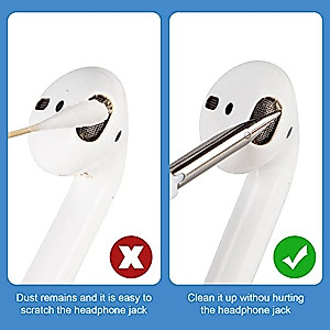 Bluetooth Earbuds Cleaning Pen, Headphones Cleaning ​Tool for AirPod Pro Camera Lens in-Ear HeadphonesPortable Soft Brush 3 in 1 Wireless, Phone Headset Box Charging Compartment Cleaning Pen(1 Pack)