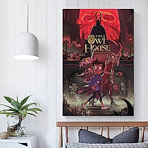 KINGSEM The Second Season of The Owl House TV Series Poster Decorative Painting Canvas Wall Posters and Art Picture Print Modern Family Bedroom Decor Posters 16x24inch(40x60cm)