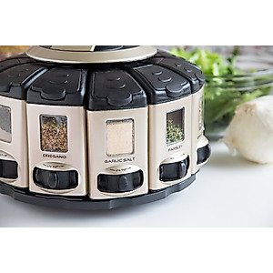KitchenArt 57010 Select-A-Spice Auto-Measure Carousel Professional Series, Satin