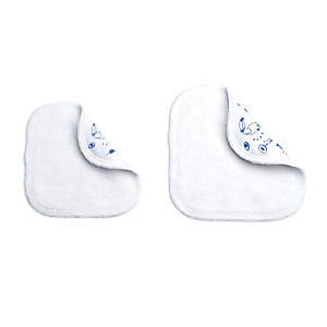 Mustela Reusable & Washable Baby Eco-Wipes - 100% Organic GOTS Certified Cotton Pads for Quick Cleanups or Makeup Removal - 6 counts (3 Large & 3 Small)