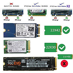 Sintech M.2 NVMe SSD Adapter Card for Upgrade 2016 2017 13" MacBook PRO A1708 Non-Touch Bar Models(Only For Late 2016-Mid 2017 Year)