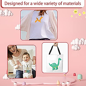 Four Fahrenheit 18 PCS Cute Dinosaur Iron on Transfers Child Patches Stickers Iron on Decals Vinyl Patches HTV Heat Transfers Iron on Stickers for Clothing Hats Pillows Backpacks DIY Decoration