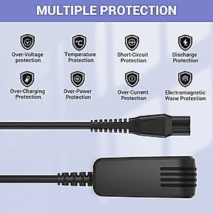 HQ8505 Norelco Charger Cord Fit for Philips Norelco HQ8505 7000 5000 3000 Series mg5750 mg7790 Electric Shaver Beard Trimmer Adapter Power Supply Charging Cord 15V AC Adapter Power Supply Cord