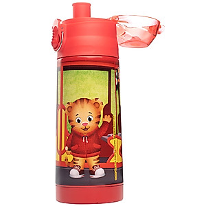 Daniel Tiger 13 oz Insulated Water Bottle with Latching Lid - Easy to Use for Kids - Reusable Spill Proof & BPA-Free, Keeps Drinks Cold for Hours, Fits in Lunch Boxes & Bags, Fun XMAS Gift for School