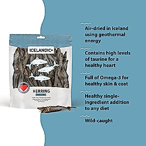Icelandic+ Plus Herring Whole Fish Dog Treat 9-oz Bag