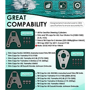 Trim Tilt Pin Wrench Set MT0004 & MT0006 & MT0009 Remove Trim/Tilt Caps on Hydraulic Cylinders for Yamaha Suzuki Johnson Evinrude Honda Outboards