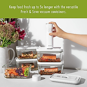 ZWILLING Fresh & Save 2-Piece Medium Glass Airtight Food Storage Container, Meal Prep Container