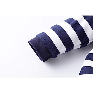 Marquebaby Baby Boys' Footed Pajama - Organic Cotton Zip Front Sleep and Play Sleeper 18 Months