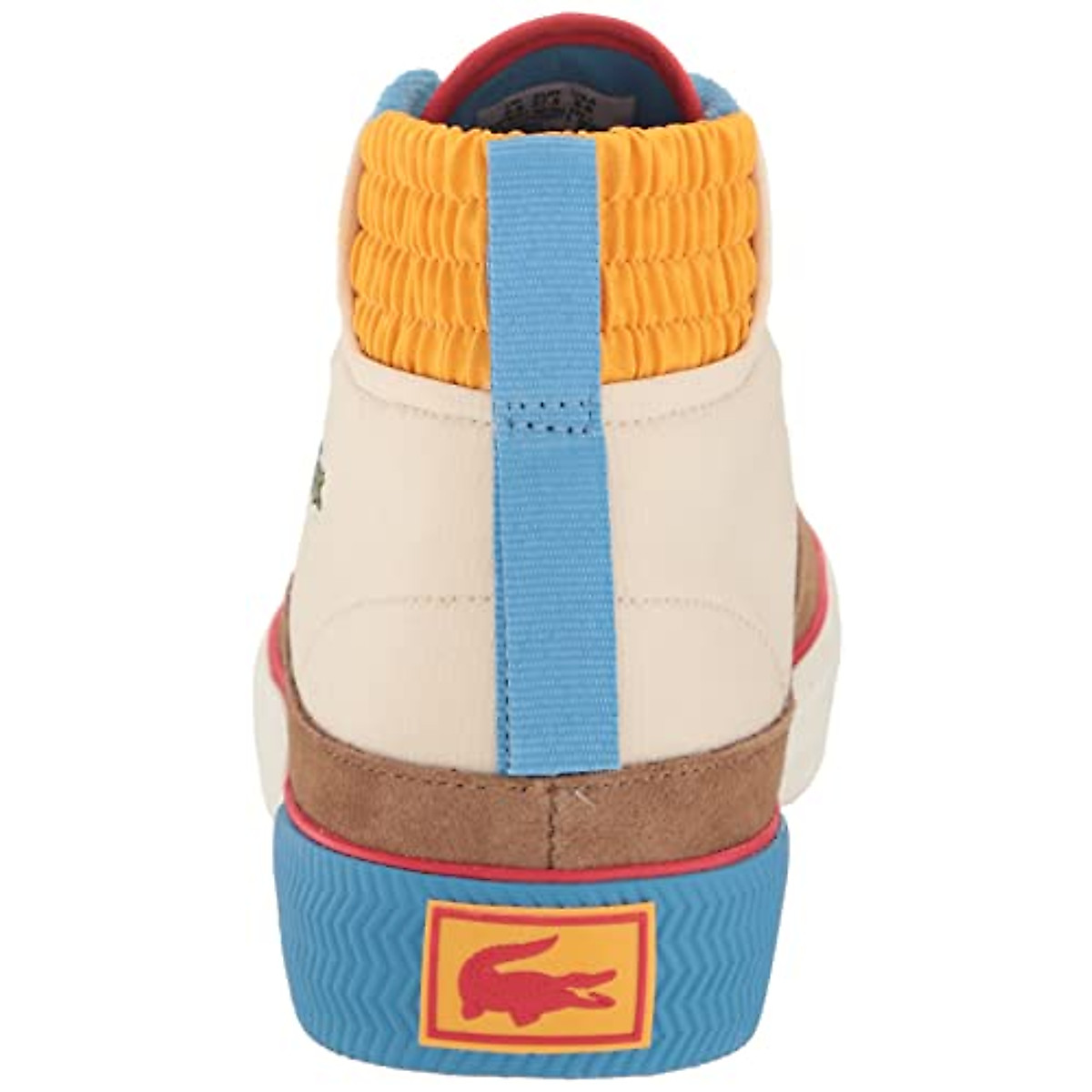 Lacoste Infant's Gripshot Milieu, Off White/Yellow, 44CUI0005-HT3, 5