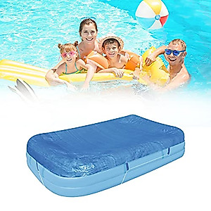 Rectangular Pool Cover,Fits 8.6ftX5.7ft Inflatable Rectangle Swimming Pool Cover, Inflatable Pool Cover, Dustproof Rainproof Waterproof Square for Garden Outdoor Paddling Family Pools Protector