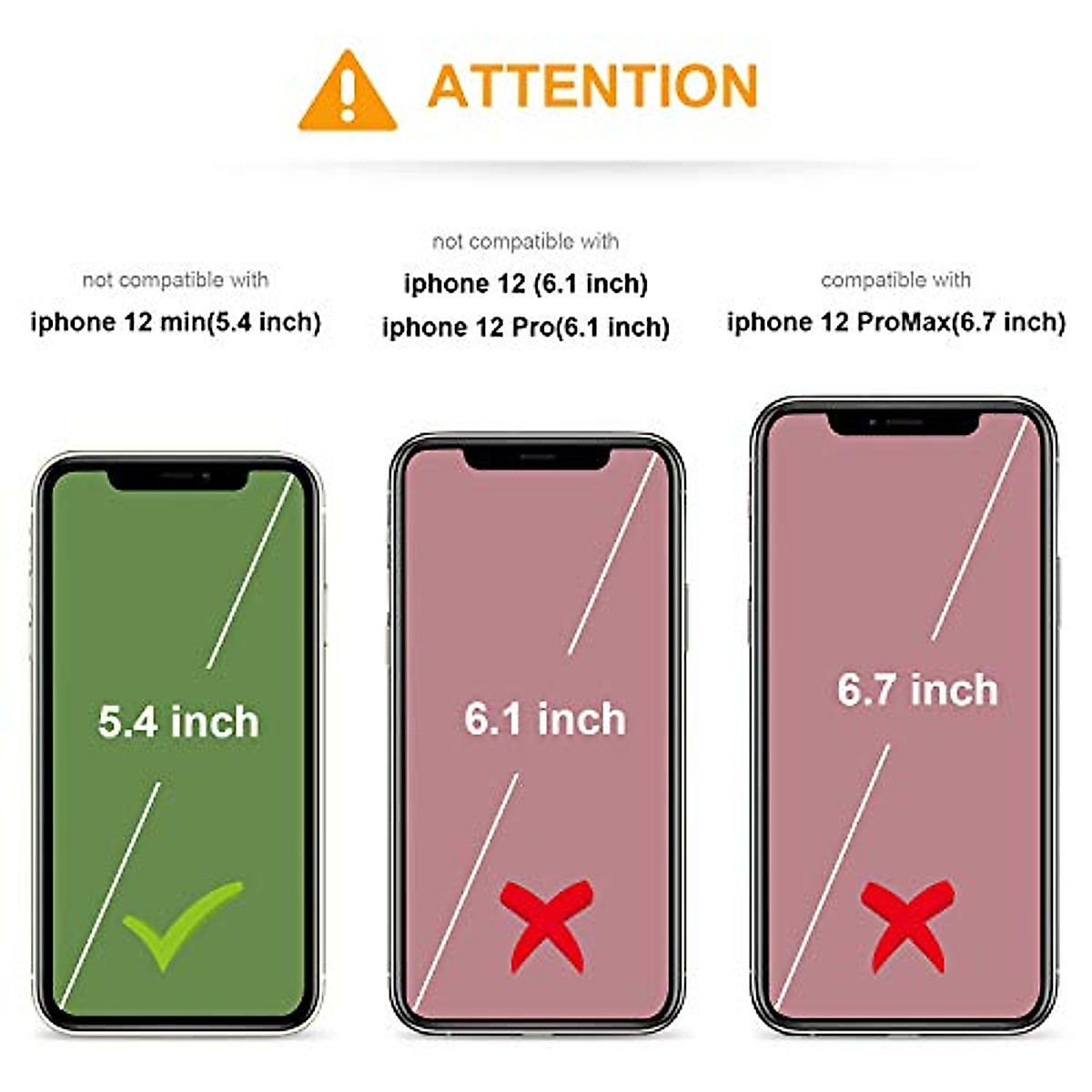 KIHUWEY Compatible with iPhone 12 Mini Case Wallet with Credit Card Holder, Premium Leather Magnetic Clasp Kickstand Heavy Duty Protective Cover for iPhone 12 Mini 5.4 Inch(Brown)