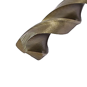 uxcell 10.7mm Dia High Speed Steel Cobalt Straight Shank Metric Twist Drill Bit Drilling Tool for Hardened Metal, Stainless Steel, Cast Iron and Plastic 2pcs